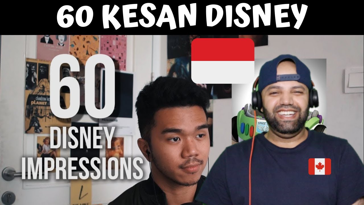60 DISNEY IMPRESSIONS | 60 KESAN DISNEY - Reaction (BEST REACTION ...