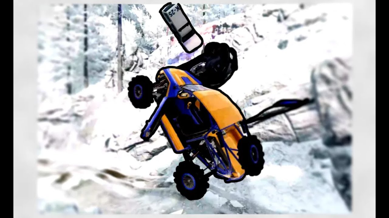Police Chase in the Snow - BeamNG Drive - YouTube