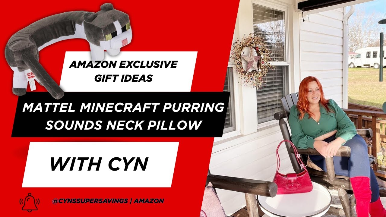 A Minecraft Neck Pillow That PURRS? Testing This Weirdly Comforting ...