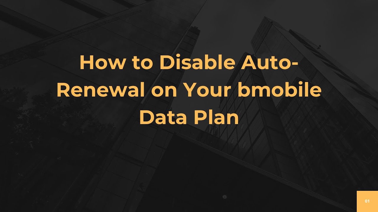 How to Disable Auto-Renewal on Your bmobile Data Plan - YouTube