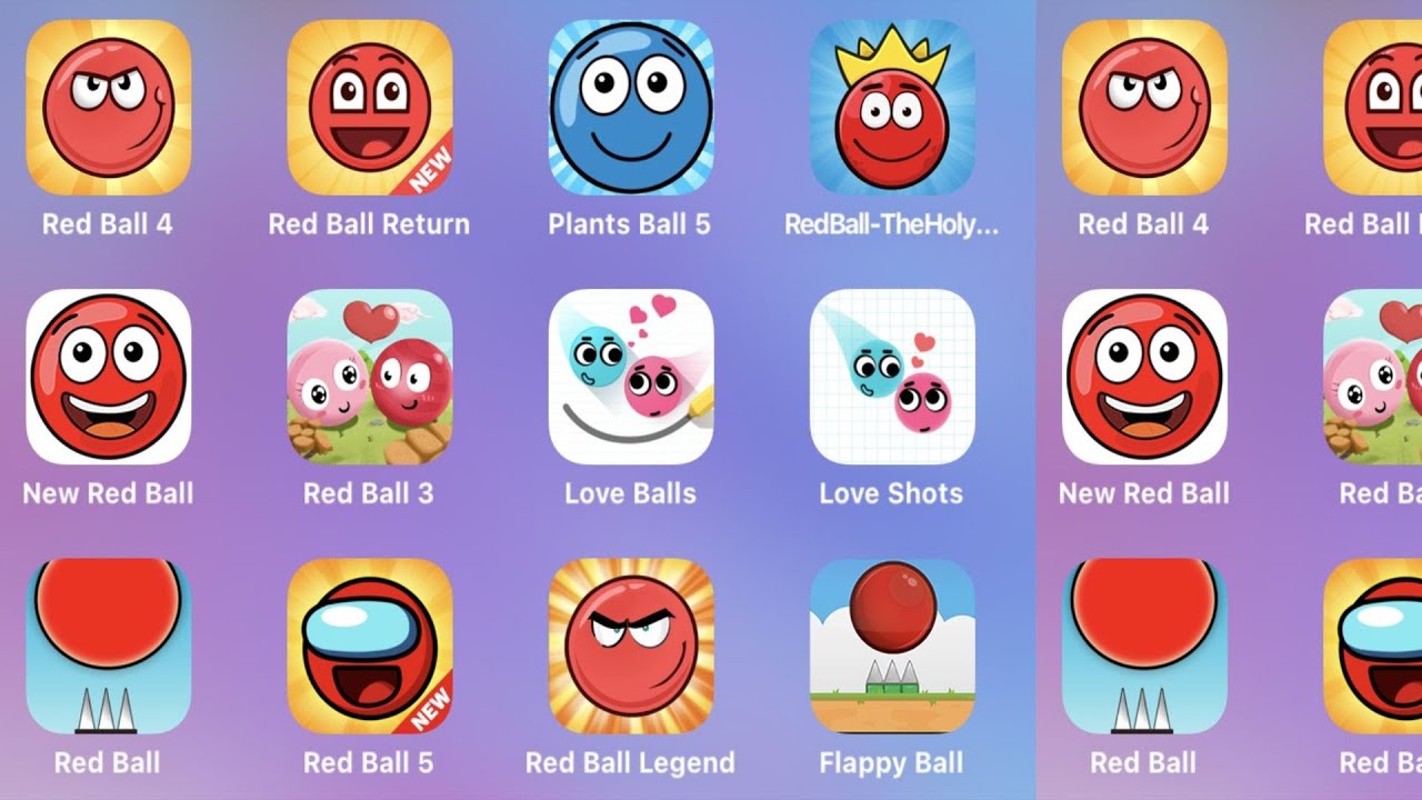 Red Ball 4,Red Ball Return,Plants Ball 5,Red Ball Holy Treasure,New Red ...
