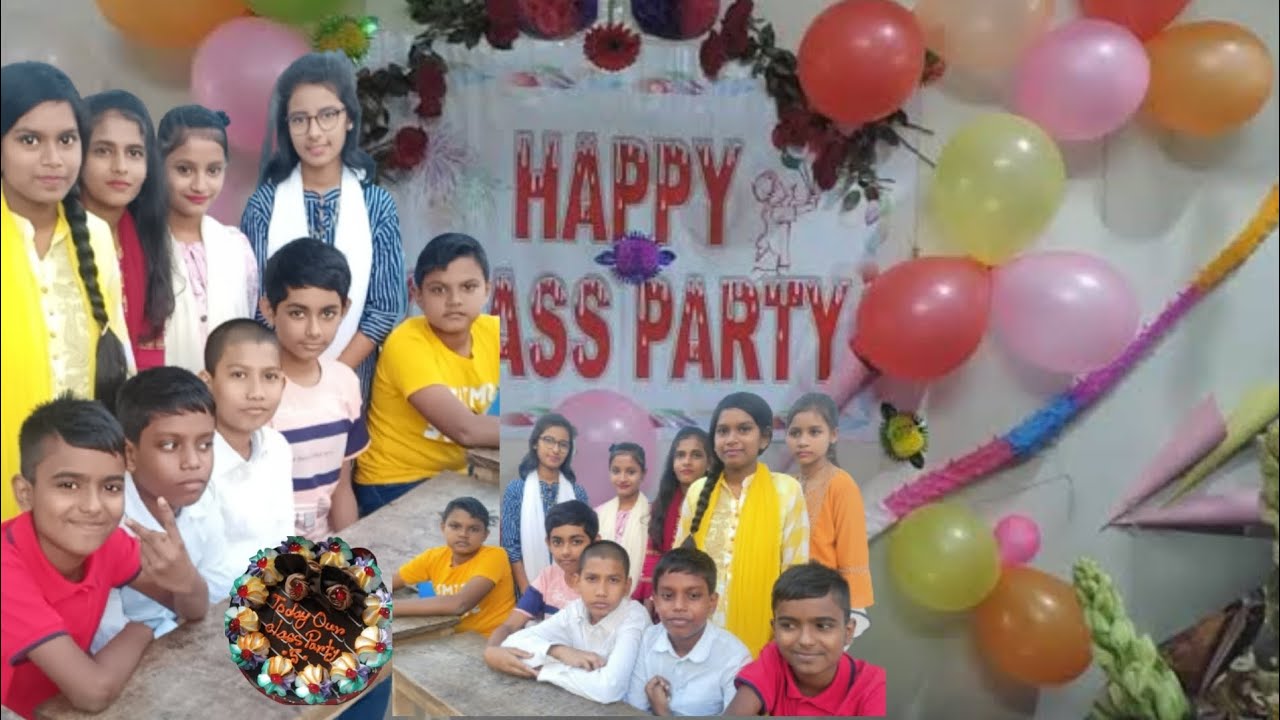 Happy class party students of cls 5 enjoyed a lot on their session ...