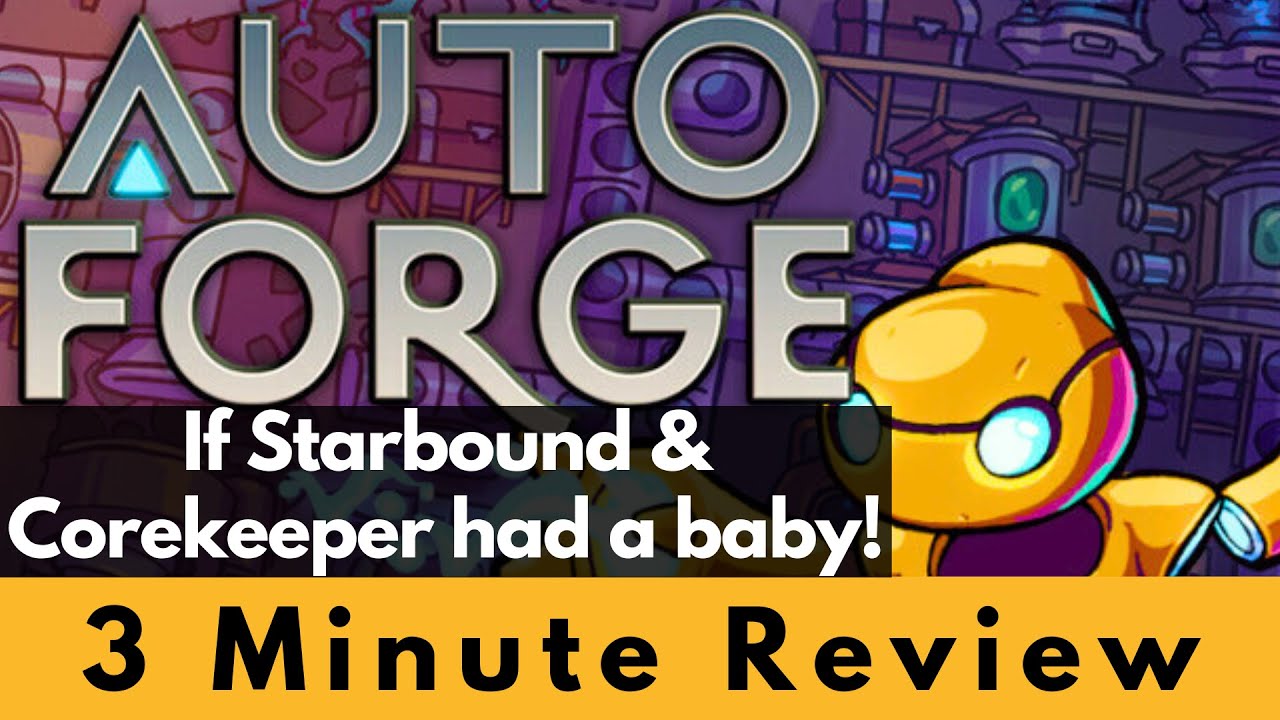 Autoforge - factory building platformer like Starbound and Corekeeper ...