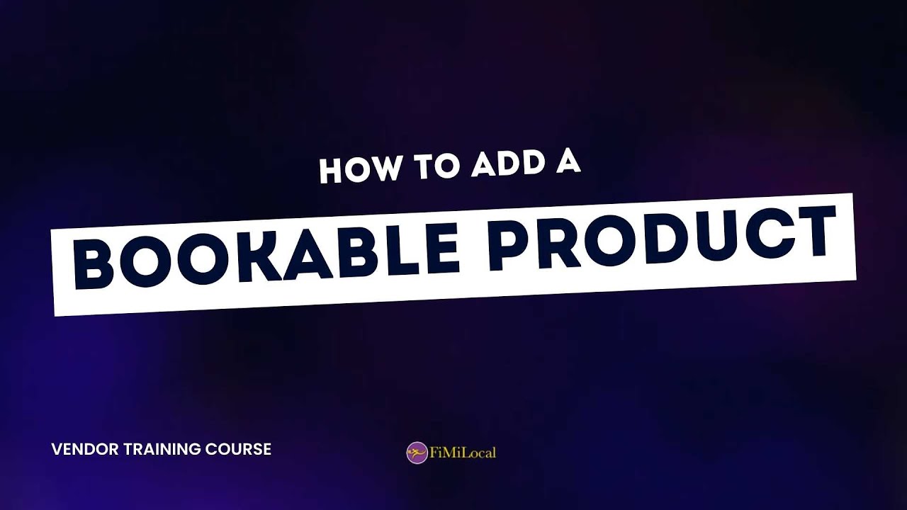 How To Add A Bookable Product - YouTube