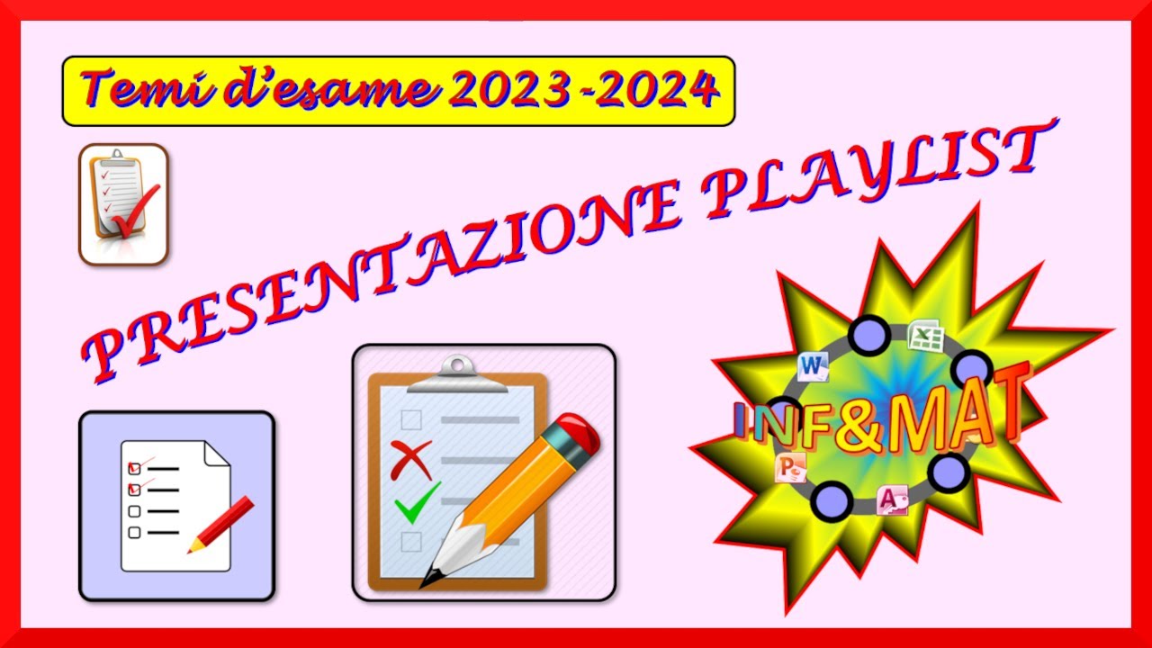 #01 Temi d'esame 2023-2024 – Introduzione - YouTube