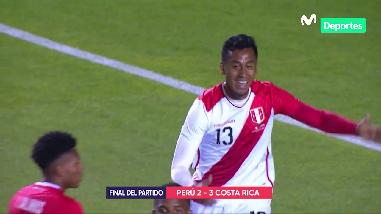 Perú 2-3 Costa Rica: resumen y goles del partido en Arequipa - YouTube