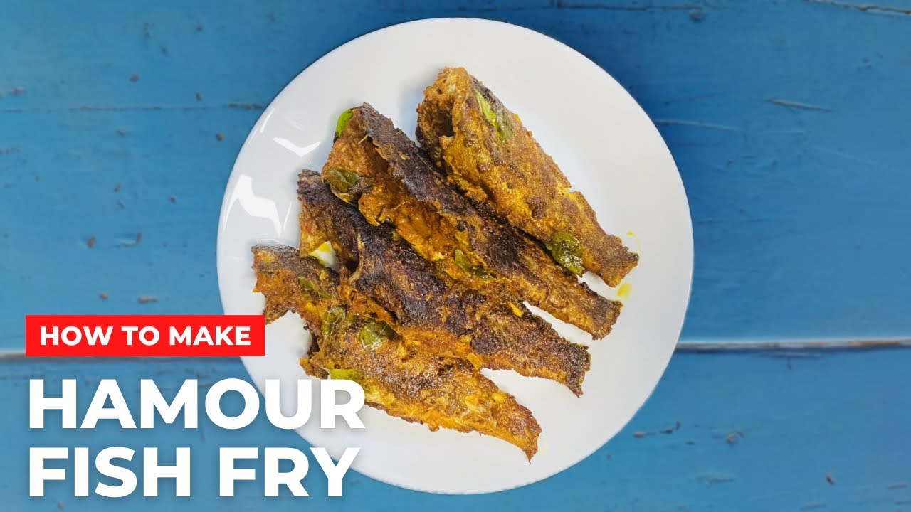 Hamour Fish Fry Recipe | Simple Masala Hamour Fish Fry Recipe | Kerala ...