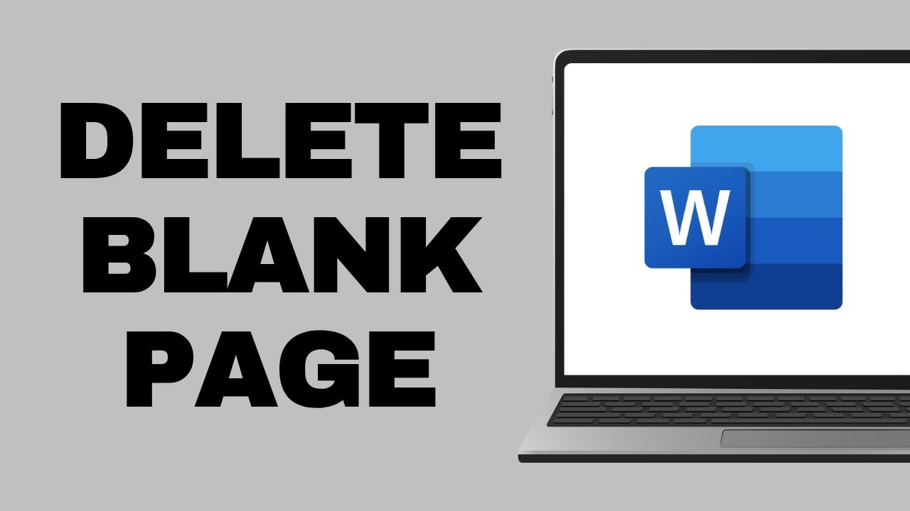 How To Delete Blank Page In Microsoft Word - YouTube