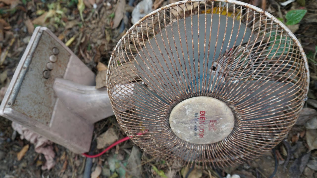Restore a rusty old fan into a new fan that's more beautiful than the ...