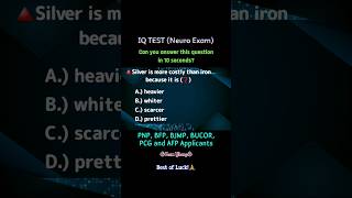 Neuro Exam Iq Test Aptitude Test Bfp Bjmp Pnp Pcg Bucor And Afp ...
