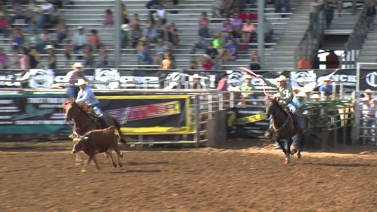 2012 IFYR Luke Landry Team Roping 1st Go - YouTube
