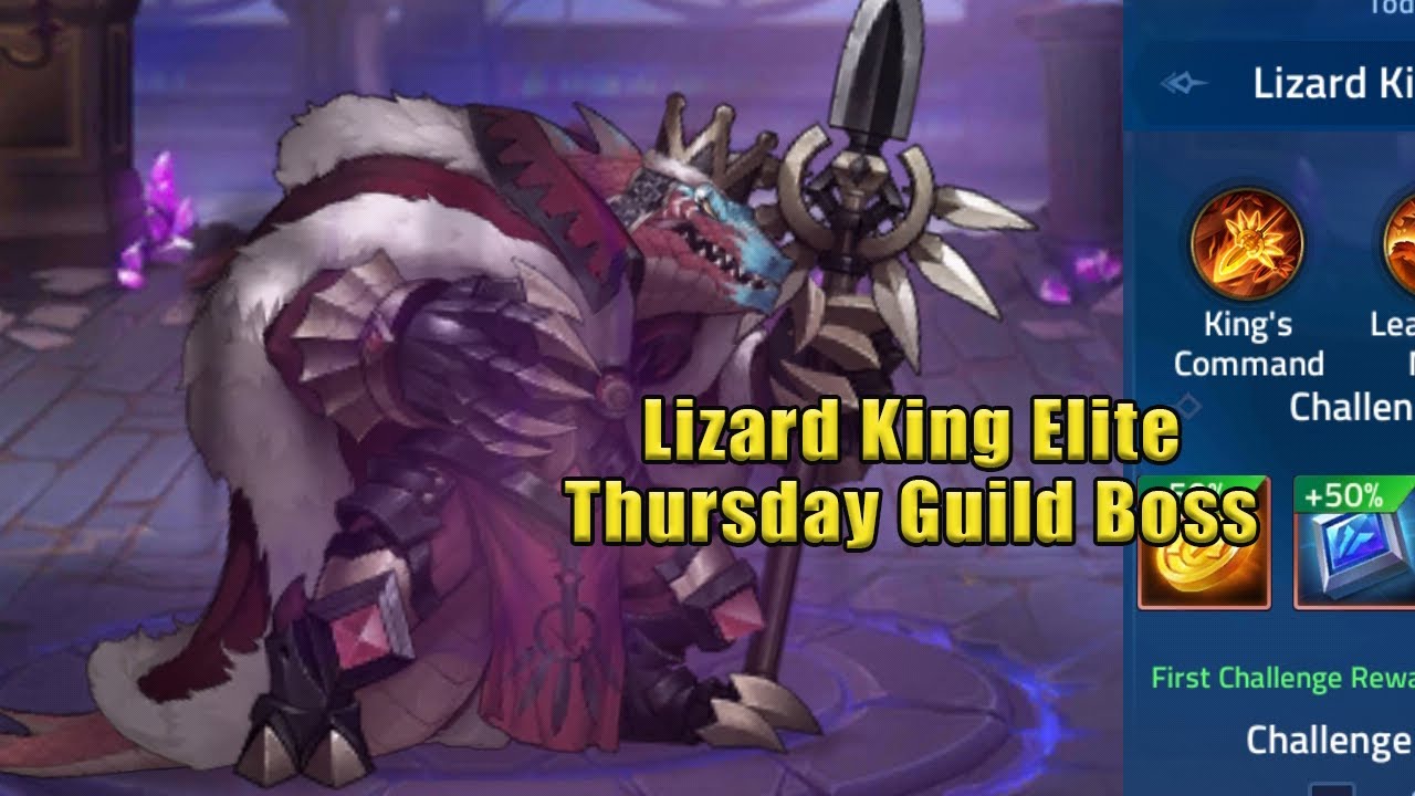 Thursday Guild Boss Lizard King Elite Mode - Mobile legends adventure ...
