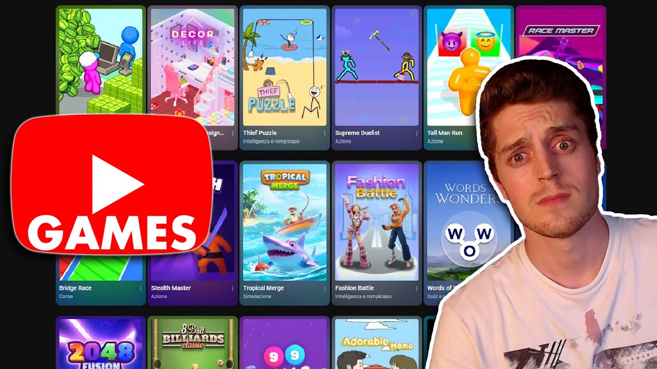 🔴 Proviamo Tutti i Minigiochi Ufficiali di YouTube! - YouTube