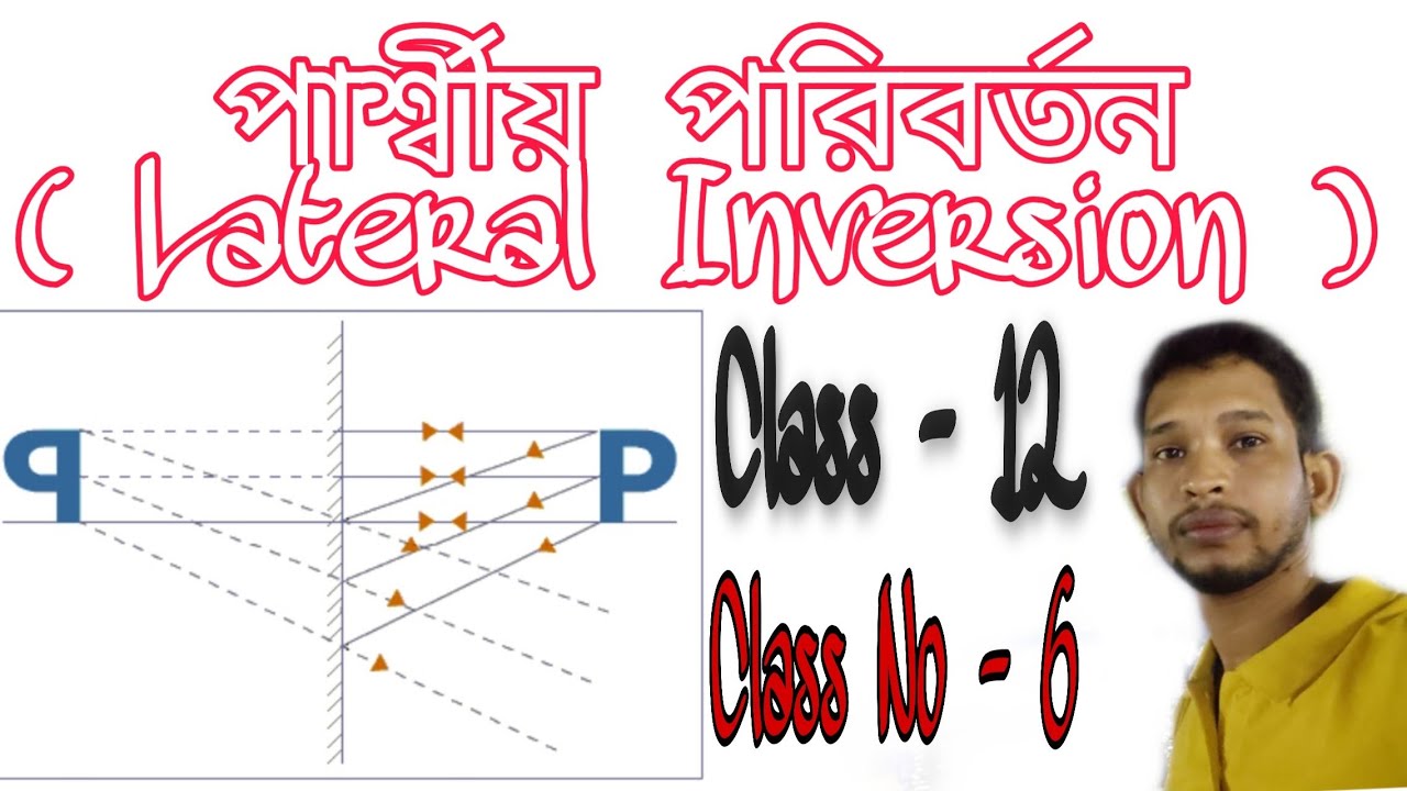 পার্শ্বীয় পরিবর্তন | Lateral Inversion | With Problems | Class-12 | সমতল দর্পণে প্রতিবিম্ব ...