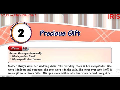 TERM 2,CLASS 4,ENGLISH, CHPATER 2 PRECIOUS GIFT, POEM, VILLAGE SONG ...