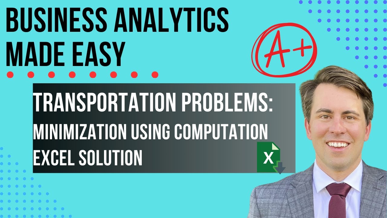 Transportation Problems: Excel Tutorial (EASY Step-By-Step) - YouTube