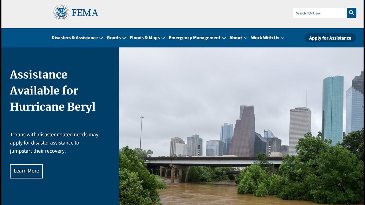 Applying For FEMA Assistance - Houston (Harris County), Texas ...