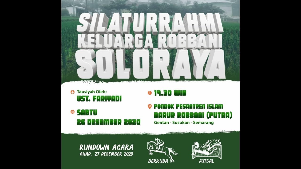 Silaturrahmi Keluarga PP Darur Robbani,26 Desember 2020 - YouTube