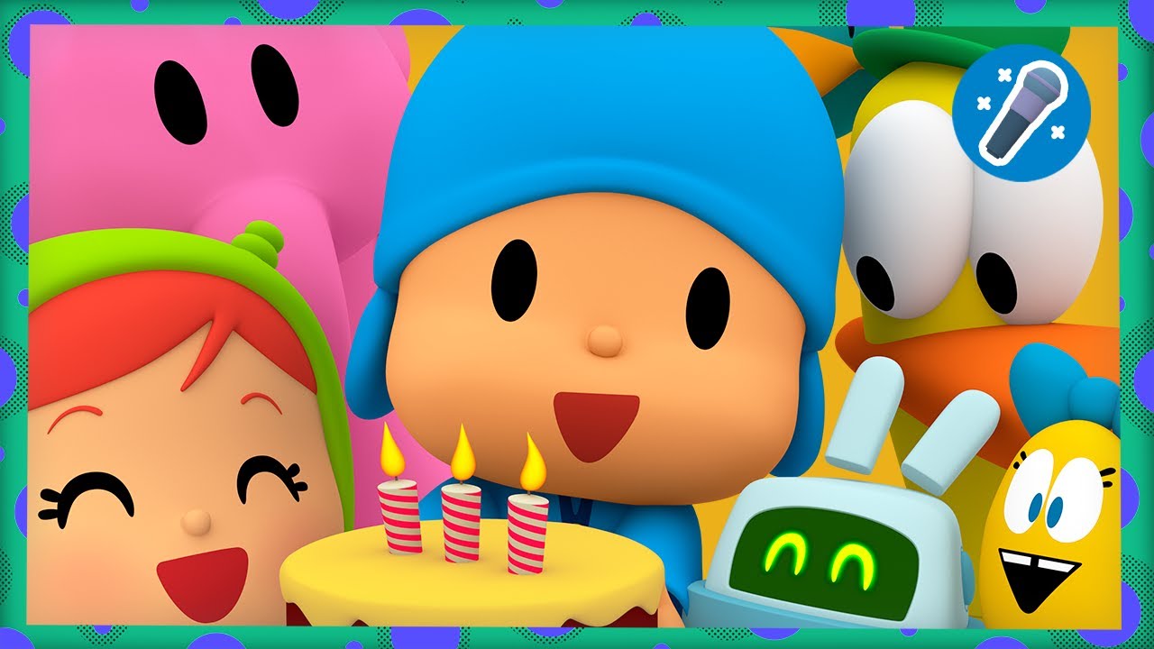 🎂☺️ 🎂 HAPPY BIRTHDAY TO YOU! 🎂☺️ 🎂| 🎤 KARAOKE POCOYO 🎤 | Nursery Rhymes ...