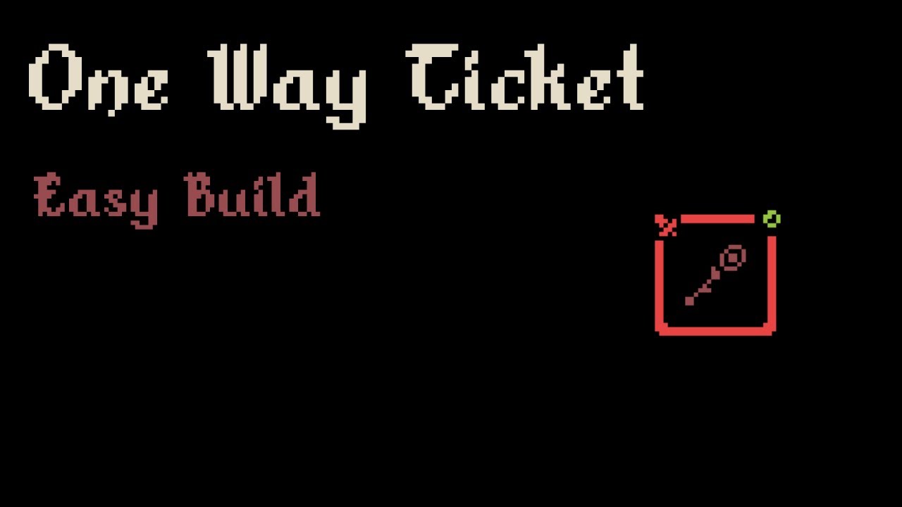 Simple One way ticket build - YouTube