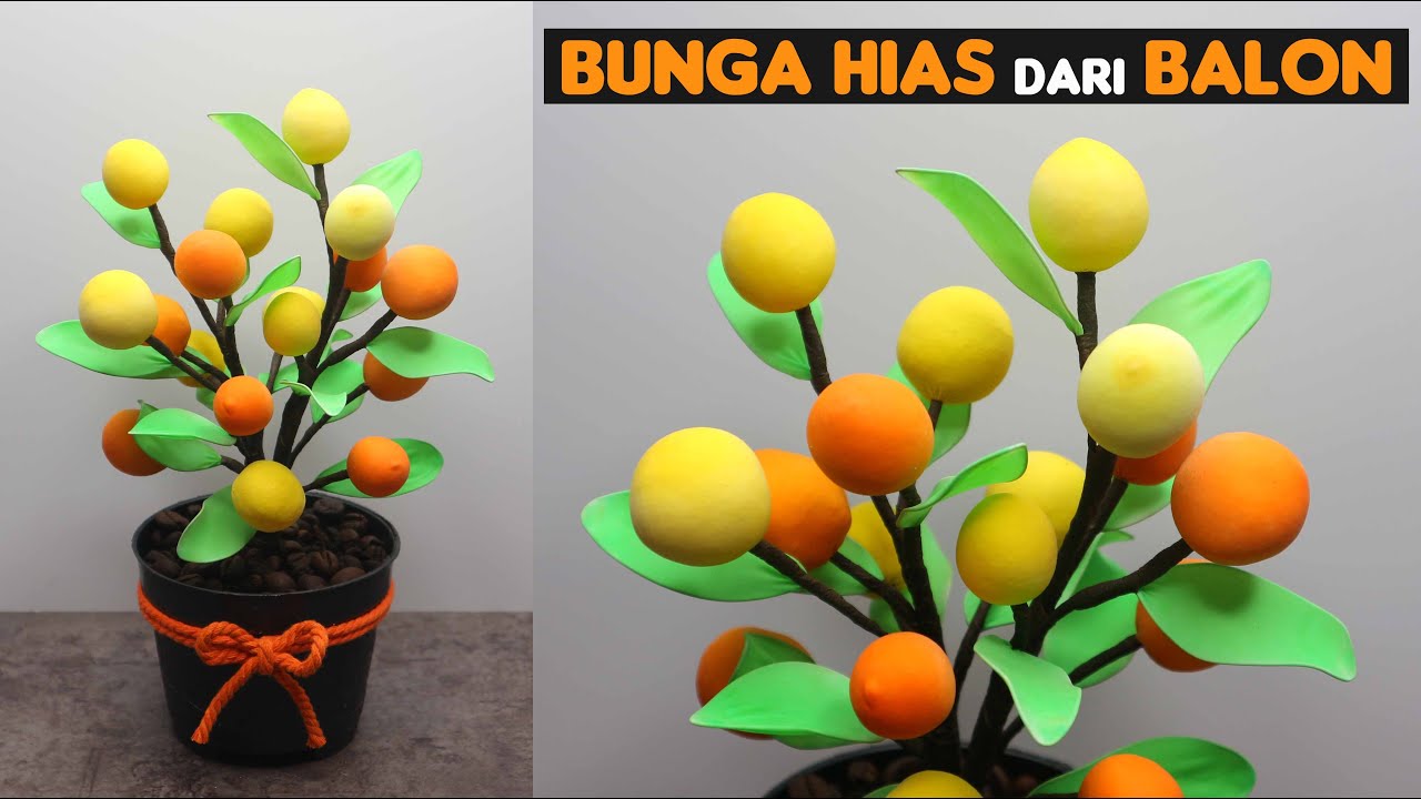 Ide Menakjubkan dari Balon | Bunga Hias dari Balon Karet Mini | DIY ...