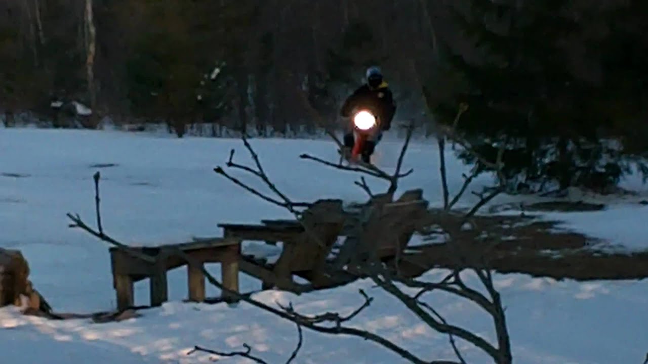 Vintage Chrystler Sno Runner Sno Rabbit Snowmobile Ride - YouTube