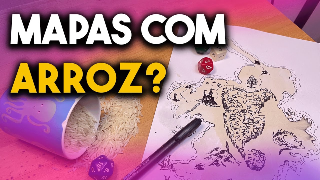 COMO FAZER UM MAPA DE RPG E SUAS AVENTURAS... COM ARROZ! - YouTube