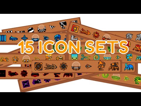 15 COOL icon sets I have made - YouTube
