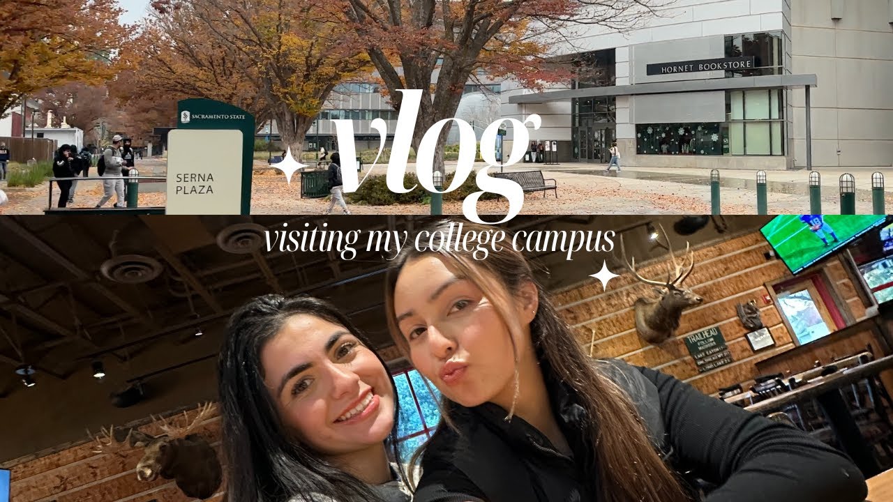 Campus Visit to Sacramento State University🐝 as an Online Student ft ...