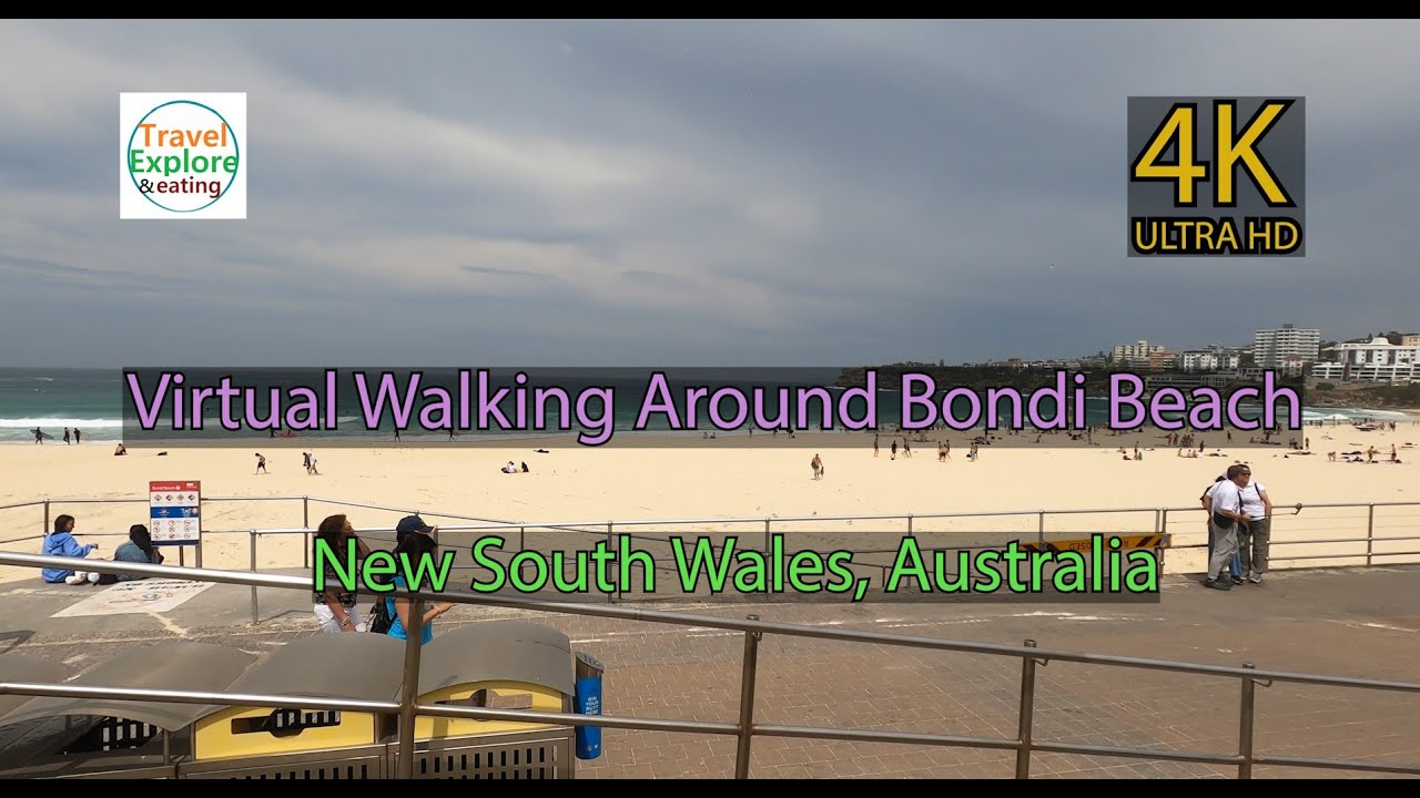 4K Bondi Beach Bridge Walk [Sydney Australian Walking View] - YouTube