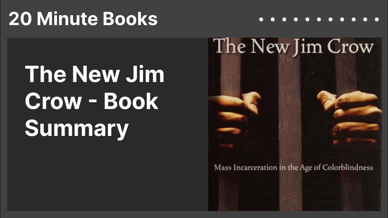 The New Jim Crow - Book Summary - YouTube