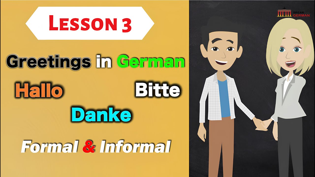 Formal and Informal Greetings in German | A1 | Lesson 3 | Deutsch ...