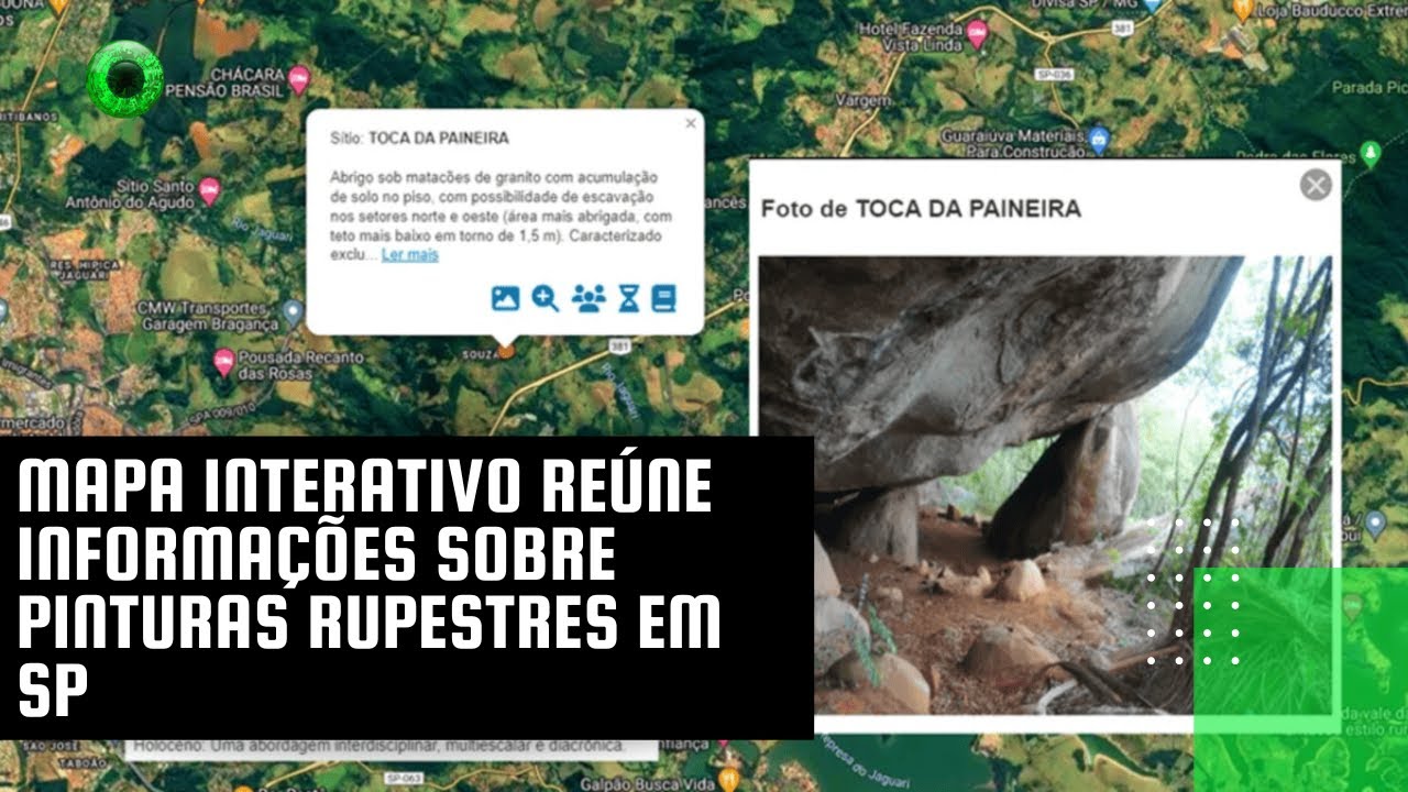 Mapa interativo reúne informações sobre pinturas rupestres em SP - YouTube