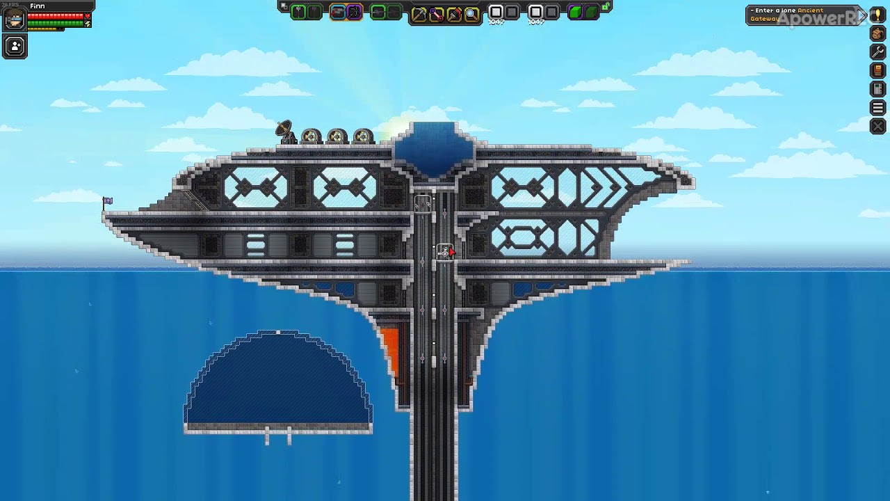 Starbound Ocean base - 1st part - YouTube