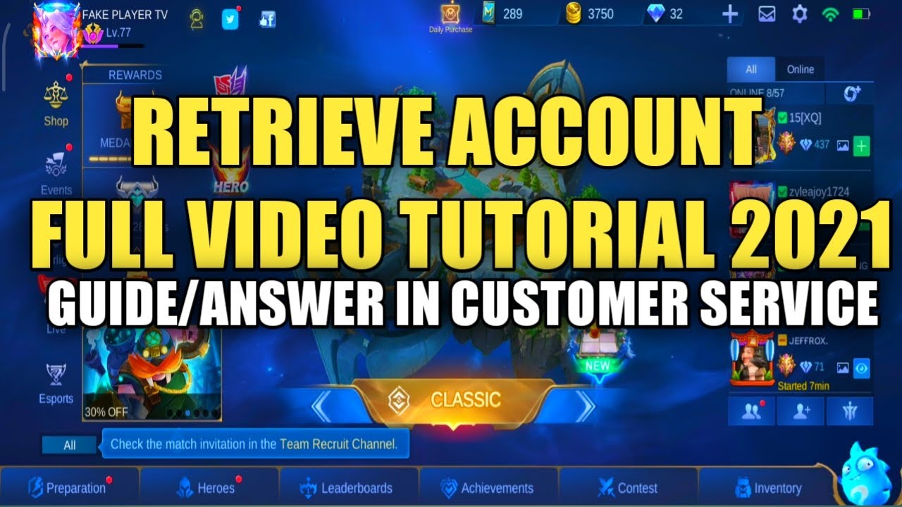 RETRIEVE ACCOUNT (FULL VIDEO TUTORIAL 2021) GUIDE AND ANSWER IN ...