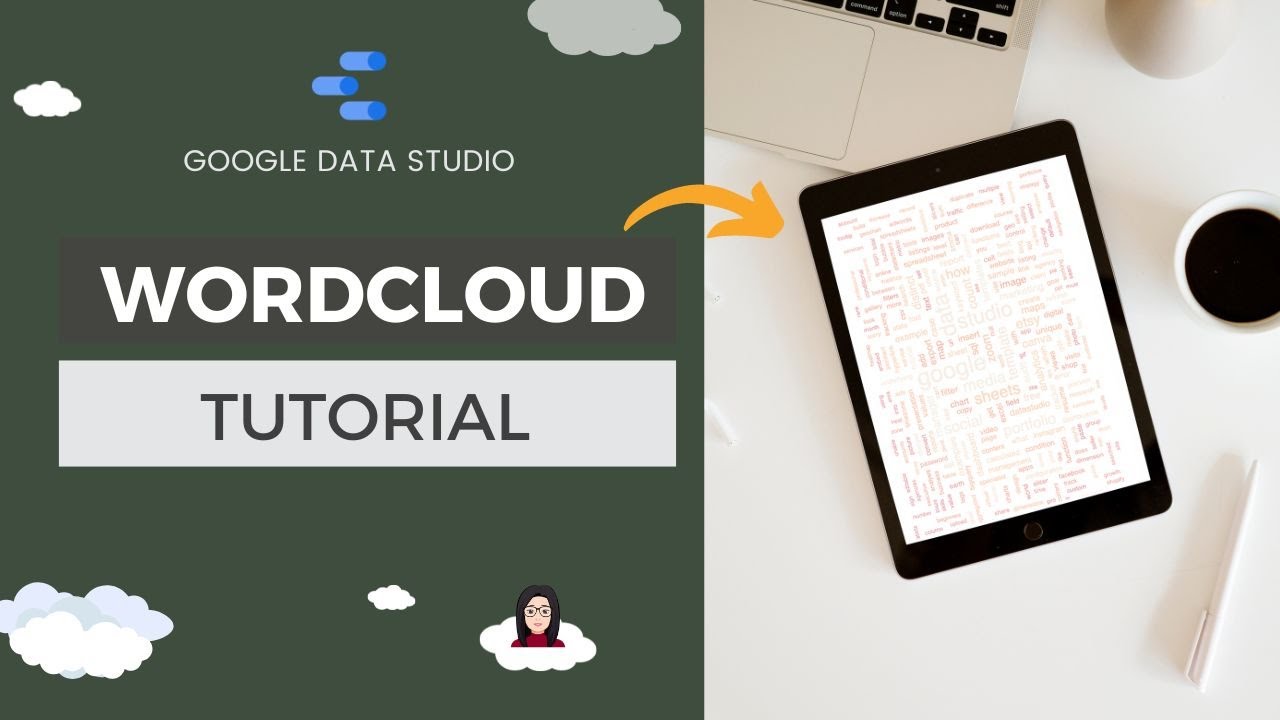 WORDCLOUD Tutorial for Google Data Studio + Custom Visualisation Add-On ...