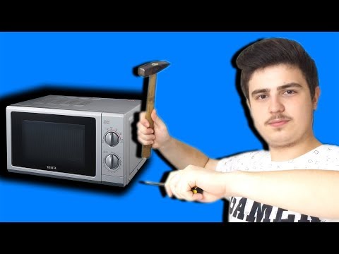 DEHŞET PARÇALAR ÇIKTI (Mikrodalga Fırın Sökme Parçalama)