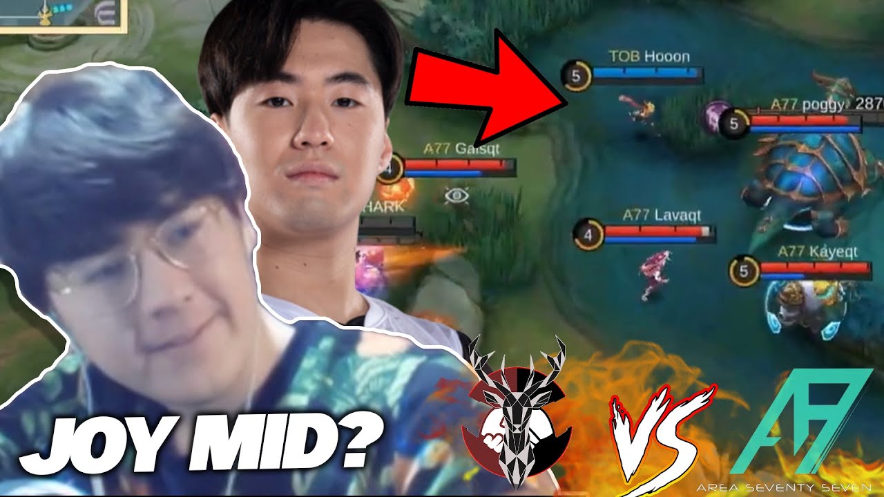 Hoon Playing Joy on Mid Lane?!? | TOB vs A77 NACT | MLBB - YouTube