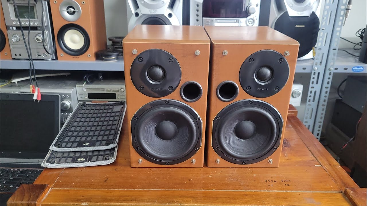 Cặp loa denon mg55 hàng đẹp giá 1.390.000 tiếng bass sâu ấm nghe nhạc ...