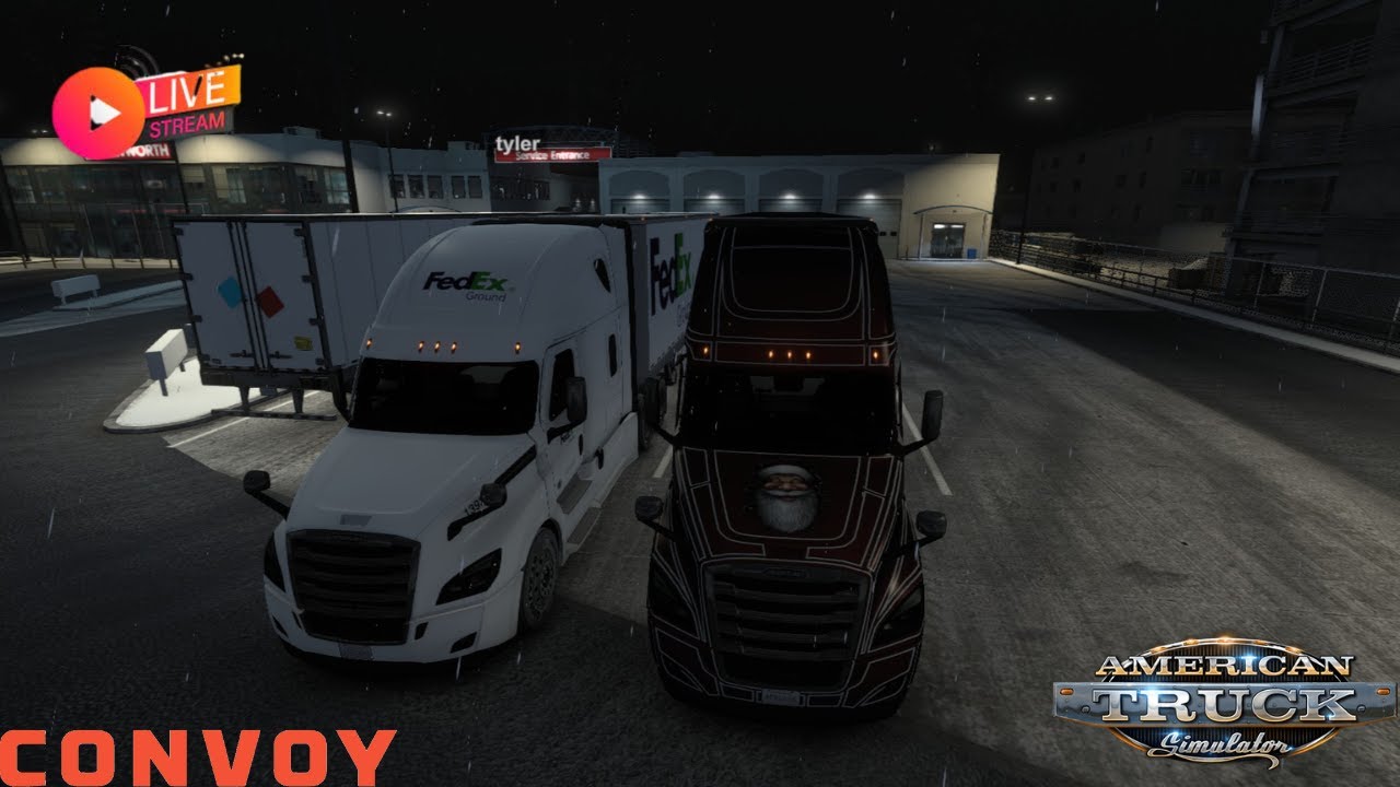 Live: ATS | American Truck Simulator Convoy - YouTube