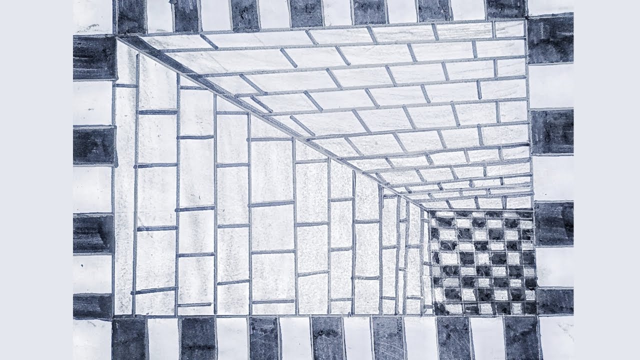 || How to draw 3D Wall illution || Drawing of 3D wall realistic || 3D ...