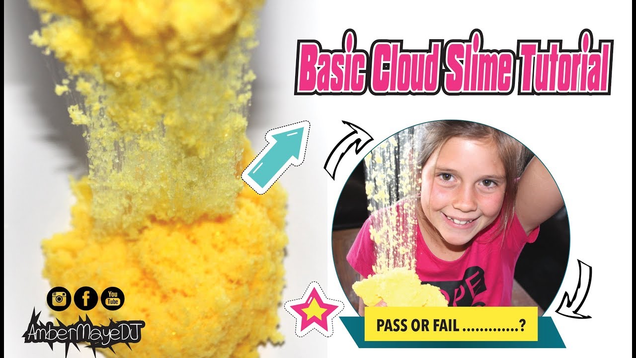 Easy to make Cloud slime Tutorial with the best results - YouTube