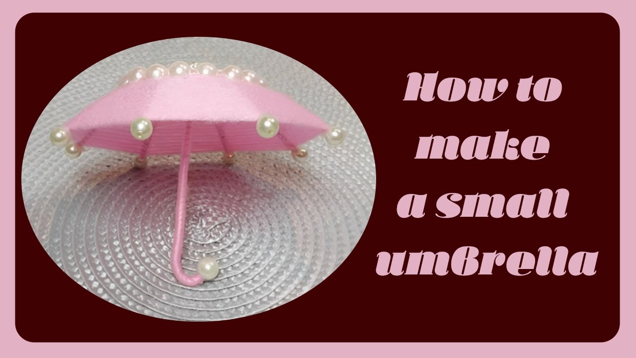 How to make a small umbrella / DİY - YouTube