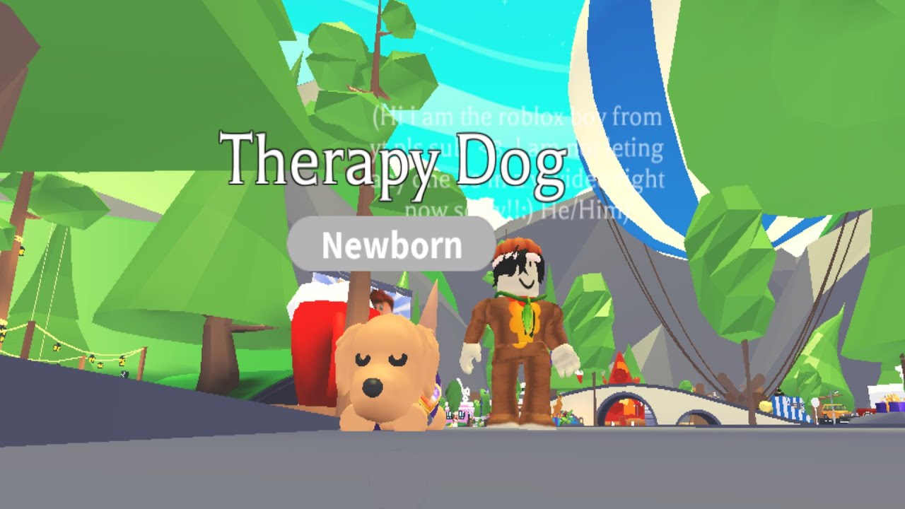 New Therapy dog update in Adopt ME. (How to get the Therapy Dog in ...