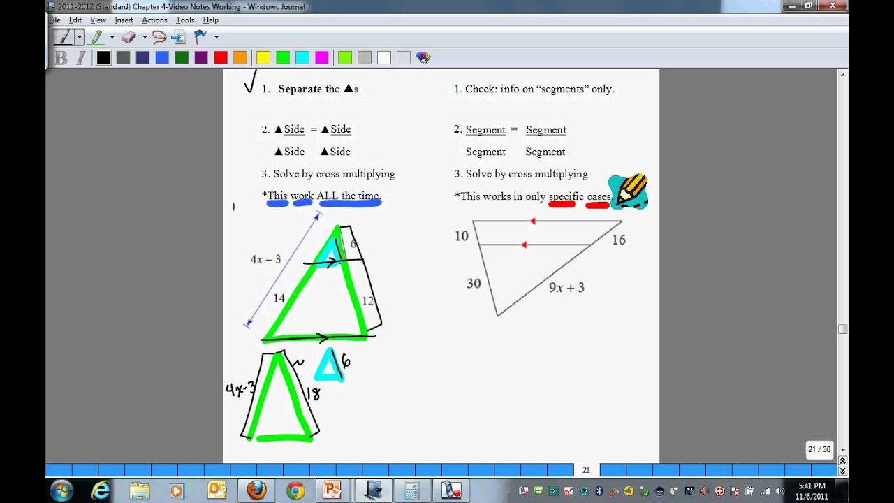 Similar-Parallel Lines and Triangles.avi - YouTube