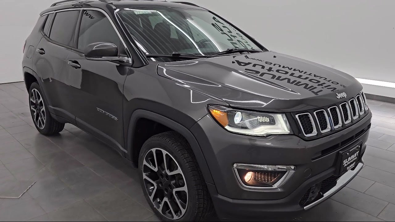 2018 Jeep Compass Limited Granite Crystal Metallic Clearcoat Used. walk ...