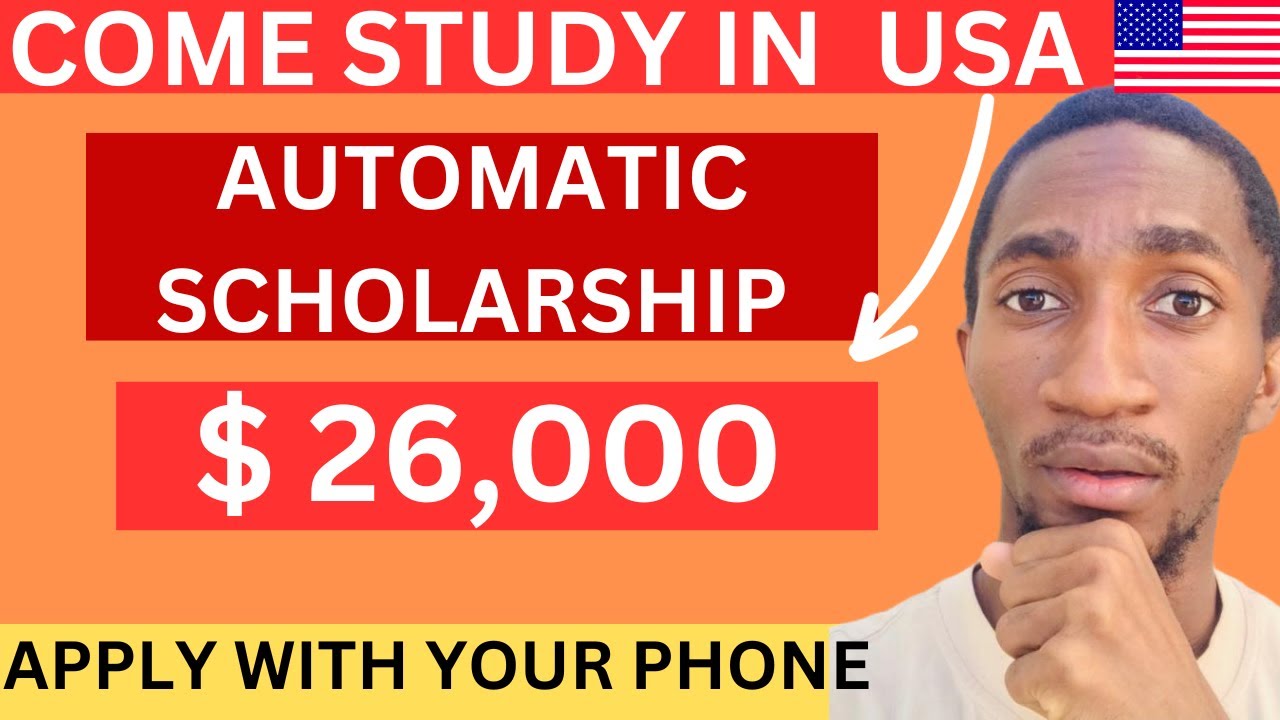 URGENT!!! STUDY IN THE USA 2024 // $26,000 SCHOLARSHIP AVAILABLE - YouTube