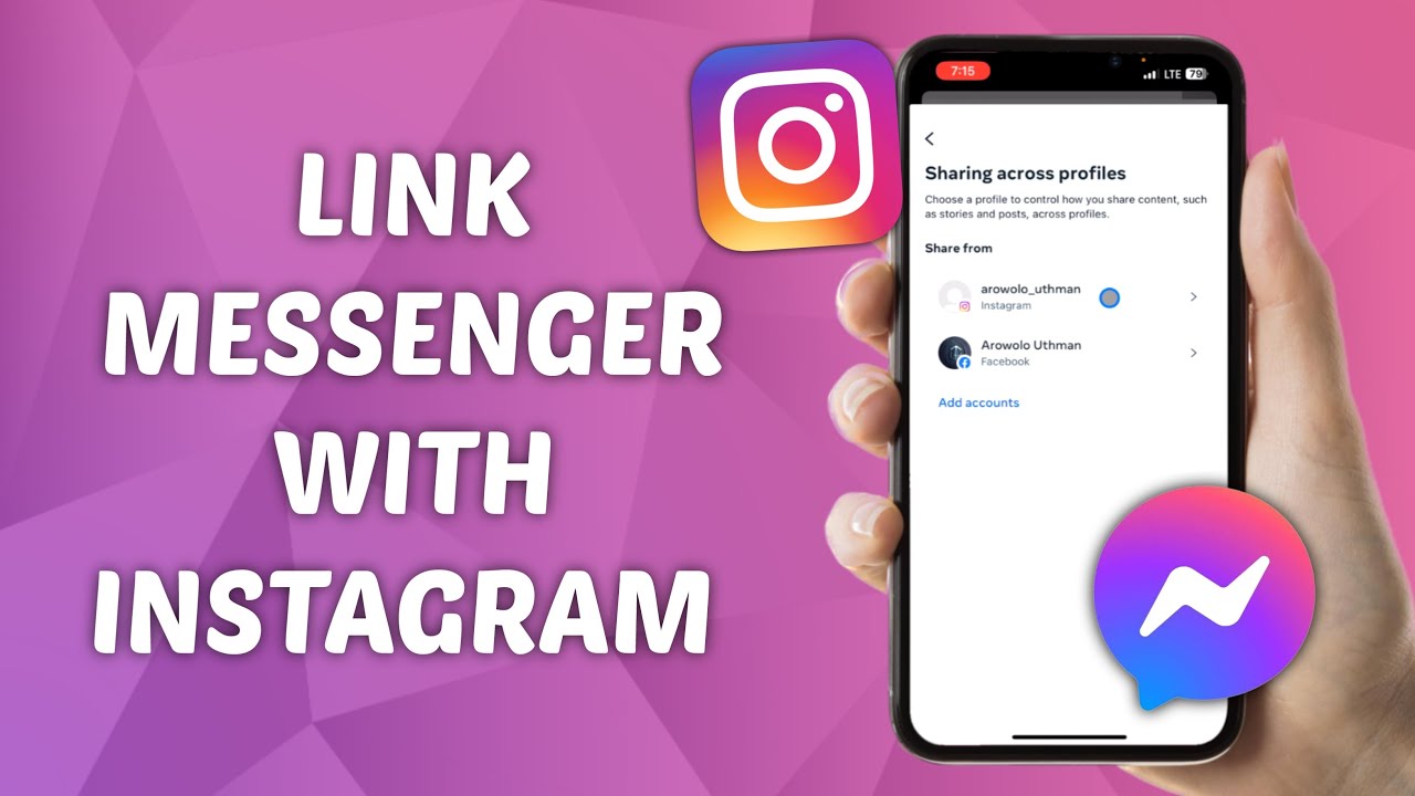 How to Link Messenger With Instagram - YouTube