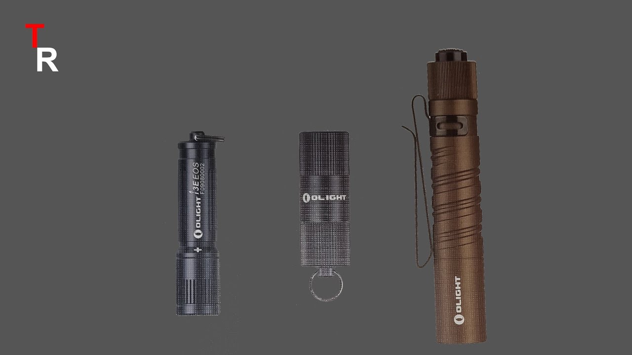 EDC Lights Olight i3e - Olight i1r 2 - Olight i3t - YouTube