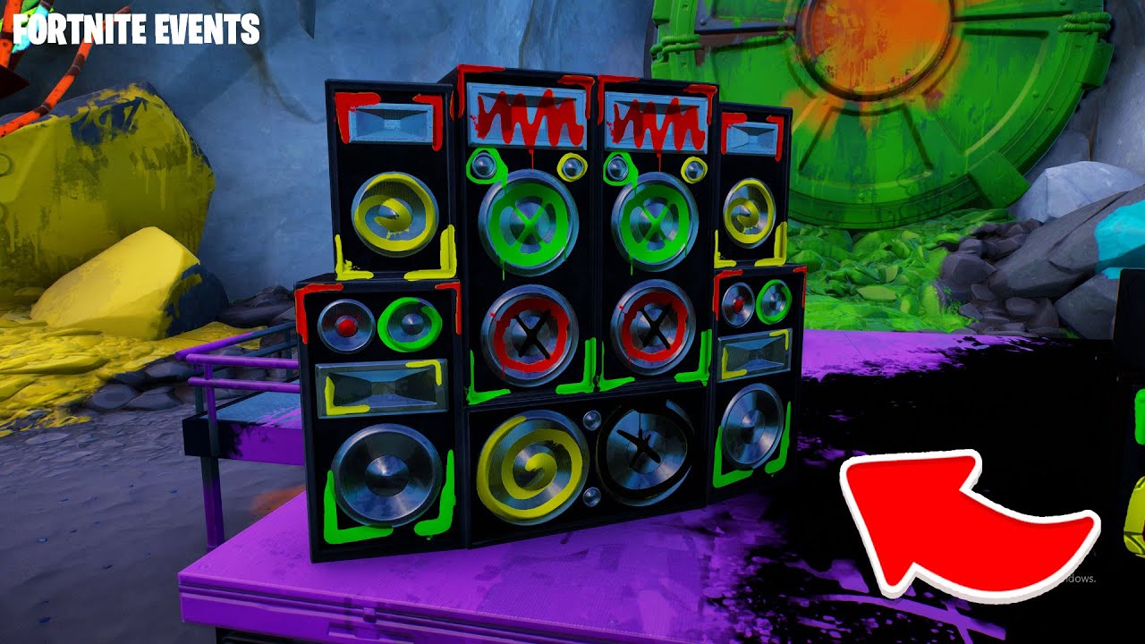 Stop the music at the Rave Cave Fortnite - YouTube